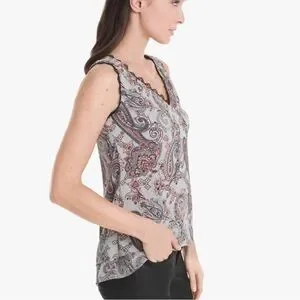 White House Black Market | Tops | White House Black Market Paisley Lace ...